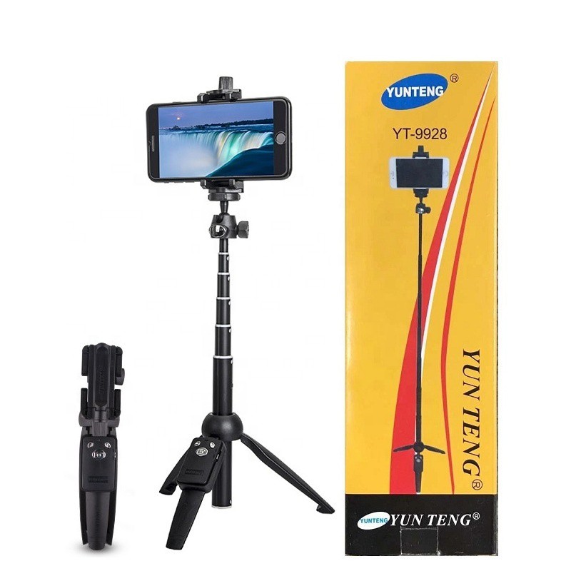 YUNTENG YT-9928 3 In 1 ขาตั้งพร้อมไม้เซลฟี่ และ รีโมทชัตเตอร์ Selfie/Tripod/Remote Controller ...