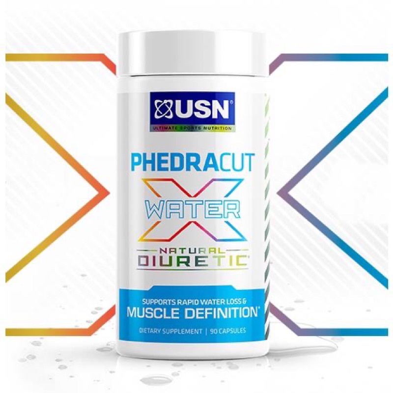 USN PHEDRACUT X WATER natural diuretic(90capsules)ลดไขมันลดการบวมนำ้ ...