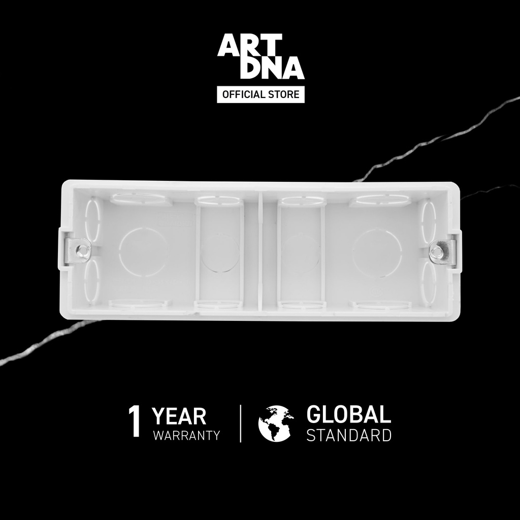 ART DNA Box กล่องเก็บสายไฟ ขนาด 2x4 ขนาด 2x6 ขนาด 3x3 สีขาว design ...