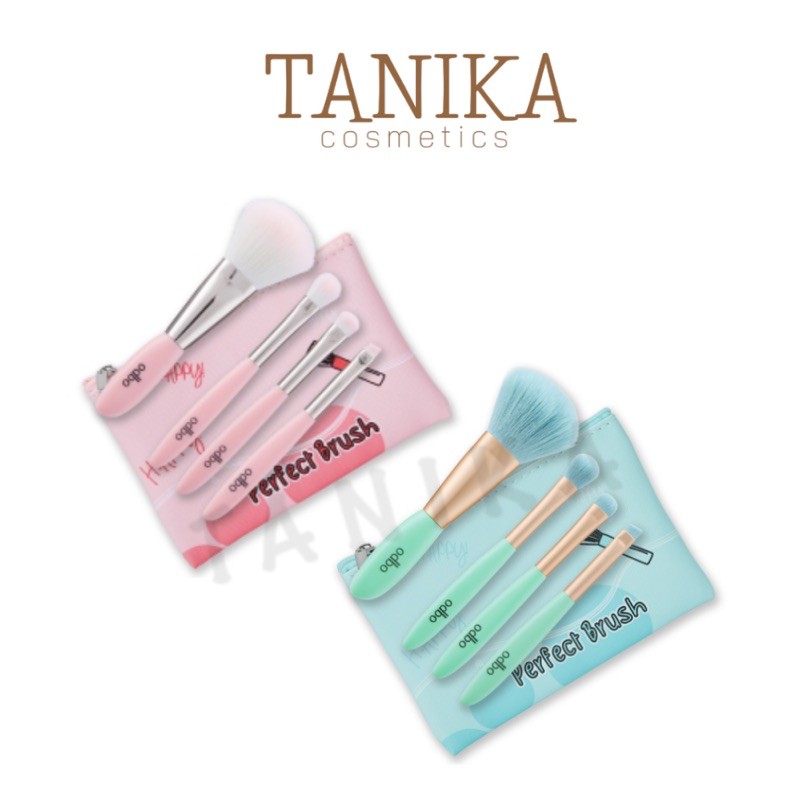 ชุดแปรง 4 ชิ้น แถม กระเป๋าสีพาสเทล #OD844 Odbo Perfect Brush Set 4 pc. | Shopee Thailand
