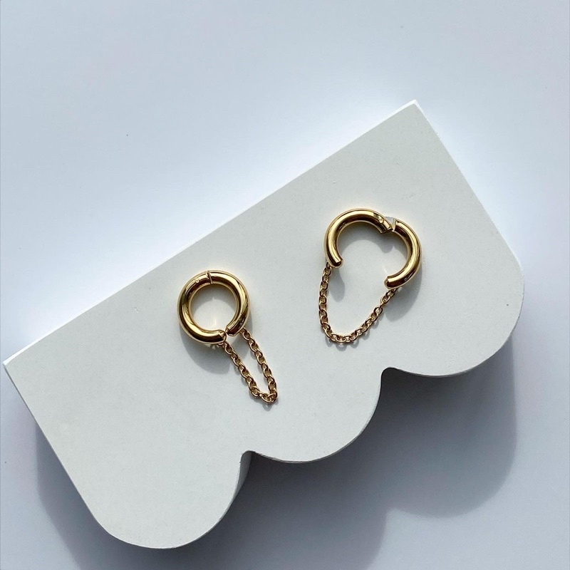 imean.store - Hanging ear cuff with titanium | ต่างหูสำหรับคนไม่เจาะหู ...