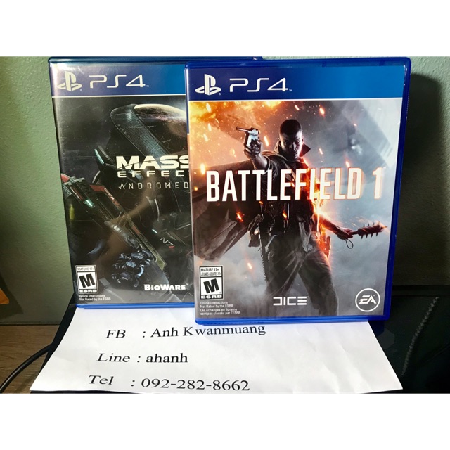 แผ่น PS4 Battlefield + Mass effect (มือ2) | Shopee Thailand