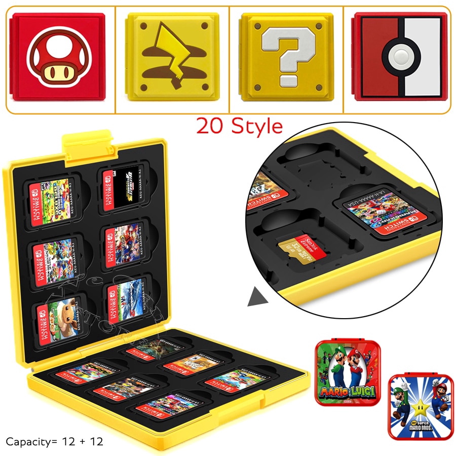 Nitendo switch Case Storage Potable Bag NS 12 Game Card Box for NS ...