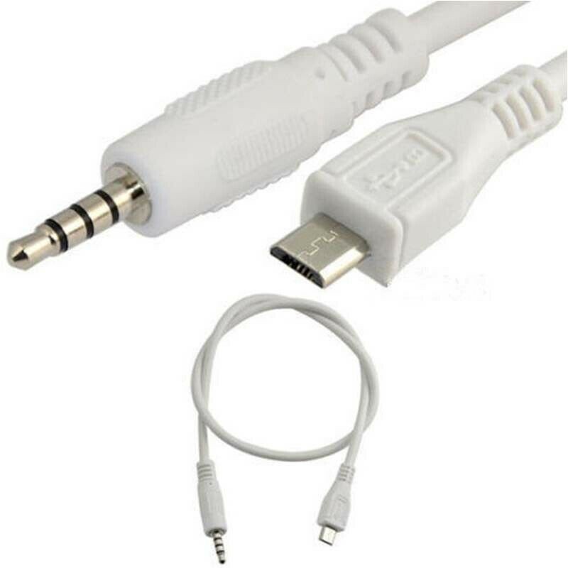 3.5MM MALE TO MICRO USB MALE AUDIO AUX CABLE, LENGTH: ABOUT 60CM ...