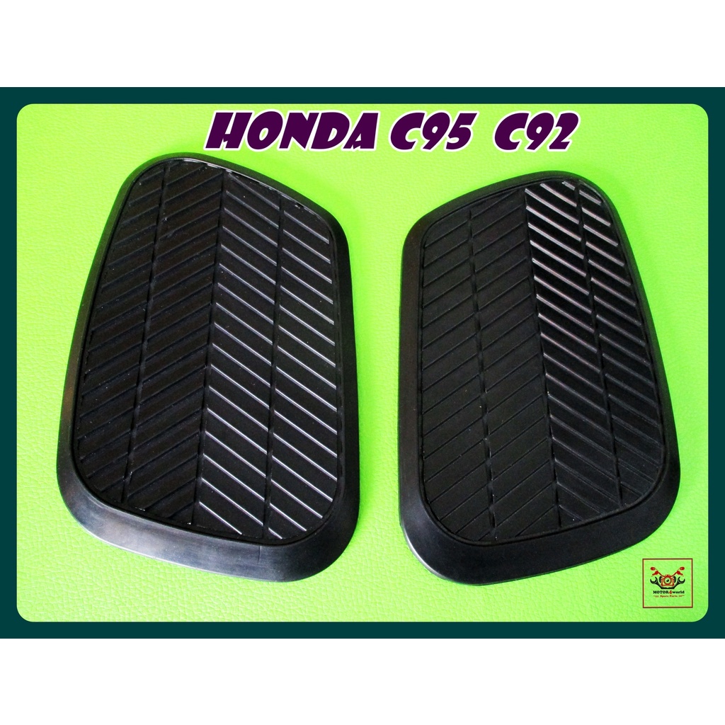 FUEL TANK RUBBER KNEE PAD "BLACK" Fit For HONDA C95 C92 CA95 CA92 CA160 ...