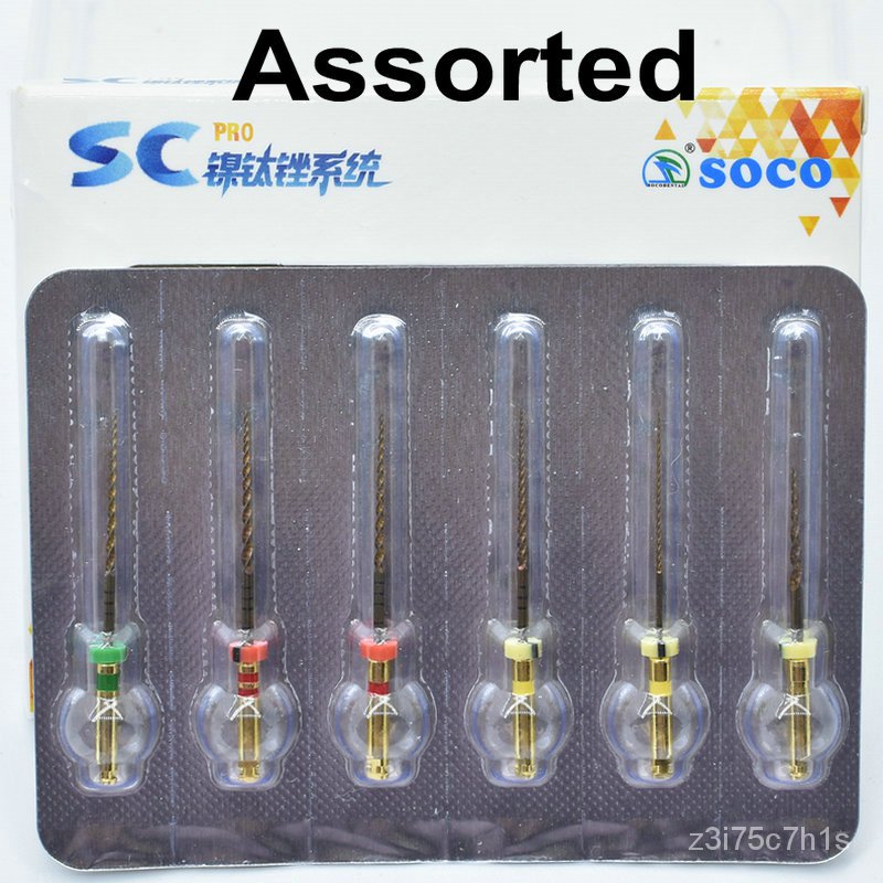 Dental Instrument SOCO SC Pro Rotary Files heat activation golden Endo ...