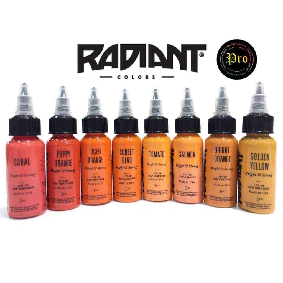สีสัก Radiant Colors Tattoo Ink 1 oz Red Orange | Shopee Thailand