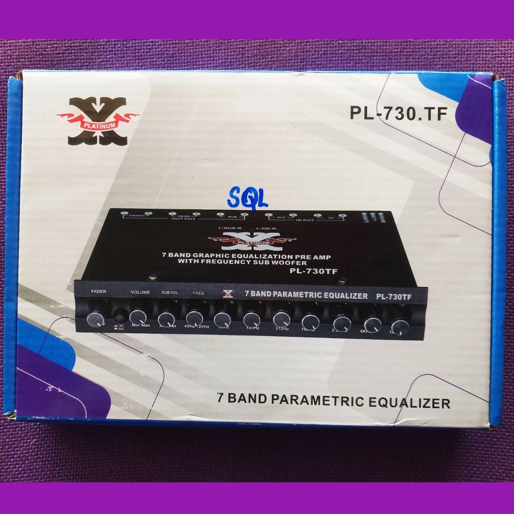 Pre Amp power 7 Band platinum x Pl-730TF ปรีแอมป์ platinum x 7 แบนด์ | Shopee Thailand