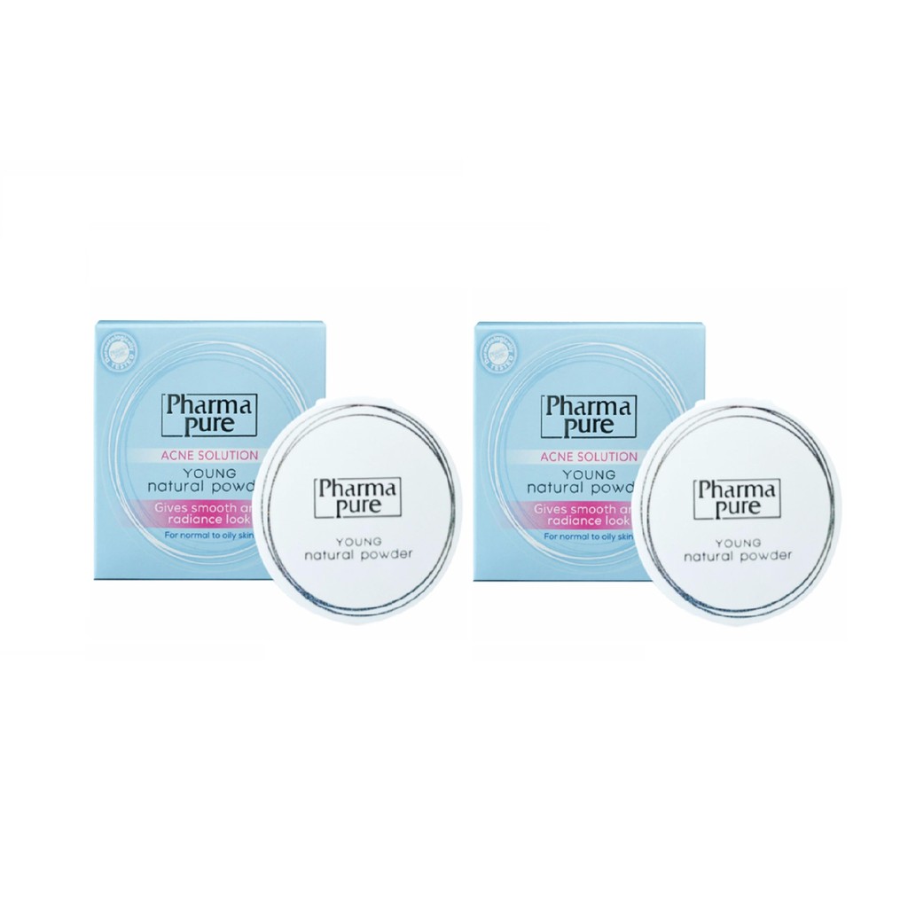 PharmaPure Acne Young Nature Powder 11.5กรัม (เดี่ยว/ แพ็คคู่) แป้ง ...