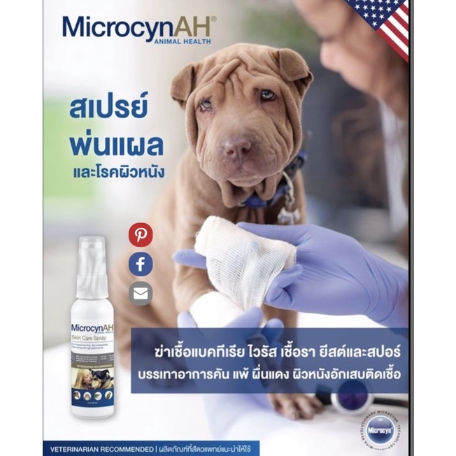 MicrocynAH Wound & Skin Care Spray ขนาด 59 มล. | Shopee Thailand