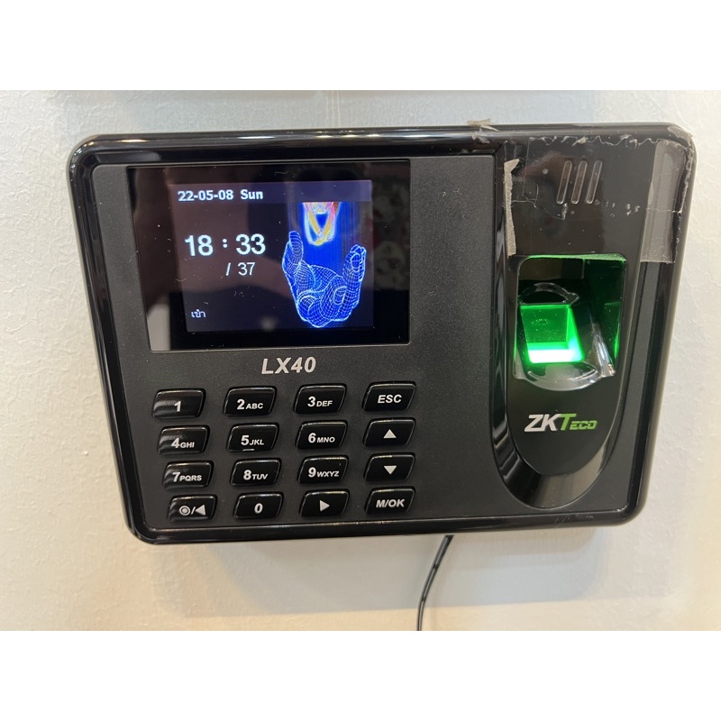 เครื่องแสกนนิ้ว เข้า-ออก ยี่ห้อ ZKTeco รุ่น LX40 มือสอง | Shopee Thailand