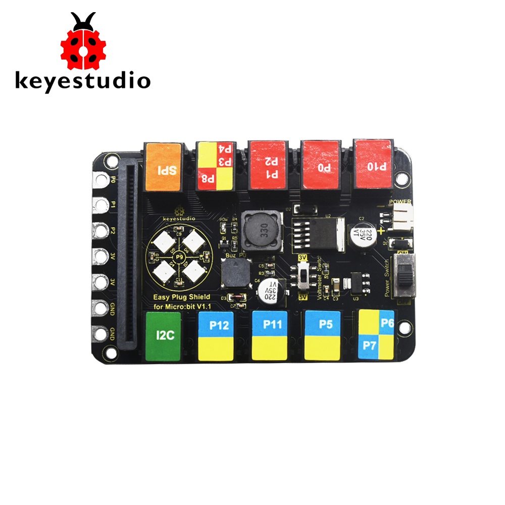 Keyestudio EASY Plug Control Board V1.1 For Microbit STEM / Arduino DIY ...