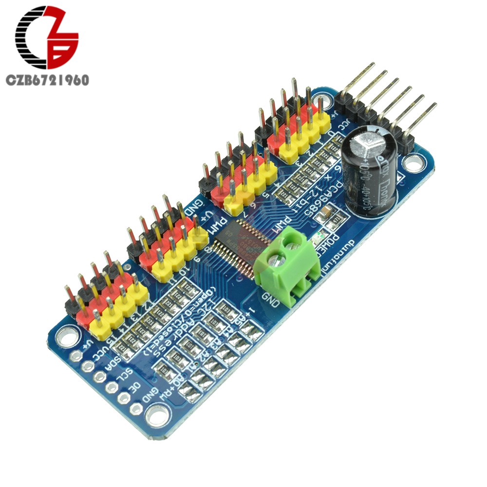 16 Channel 12-bit PWM/Servo Driver-I2C interface PCA9685 module Raspberry pi shield module servo ...