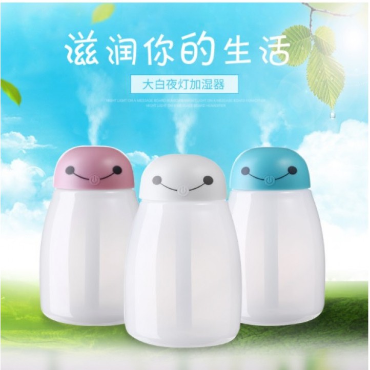 เครื่องฟอกอากาศความชื้น Usb Baymax Anion มีไฟ LED 400 มล. สีสันสดใส ...