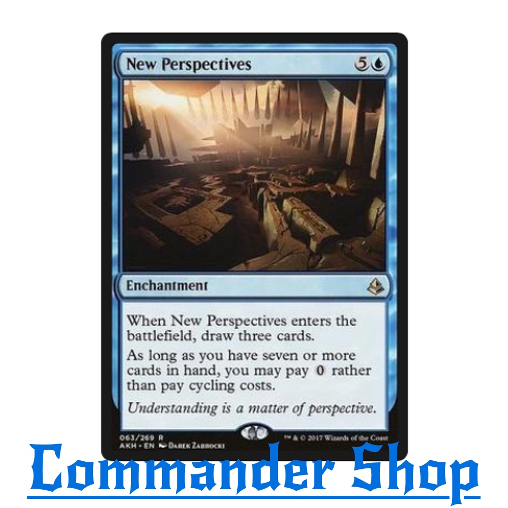 New Perspectives (Enchantment) Blue Draw การ์ดเกม Magic The Gathering ...