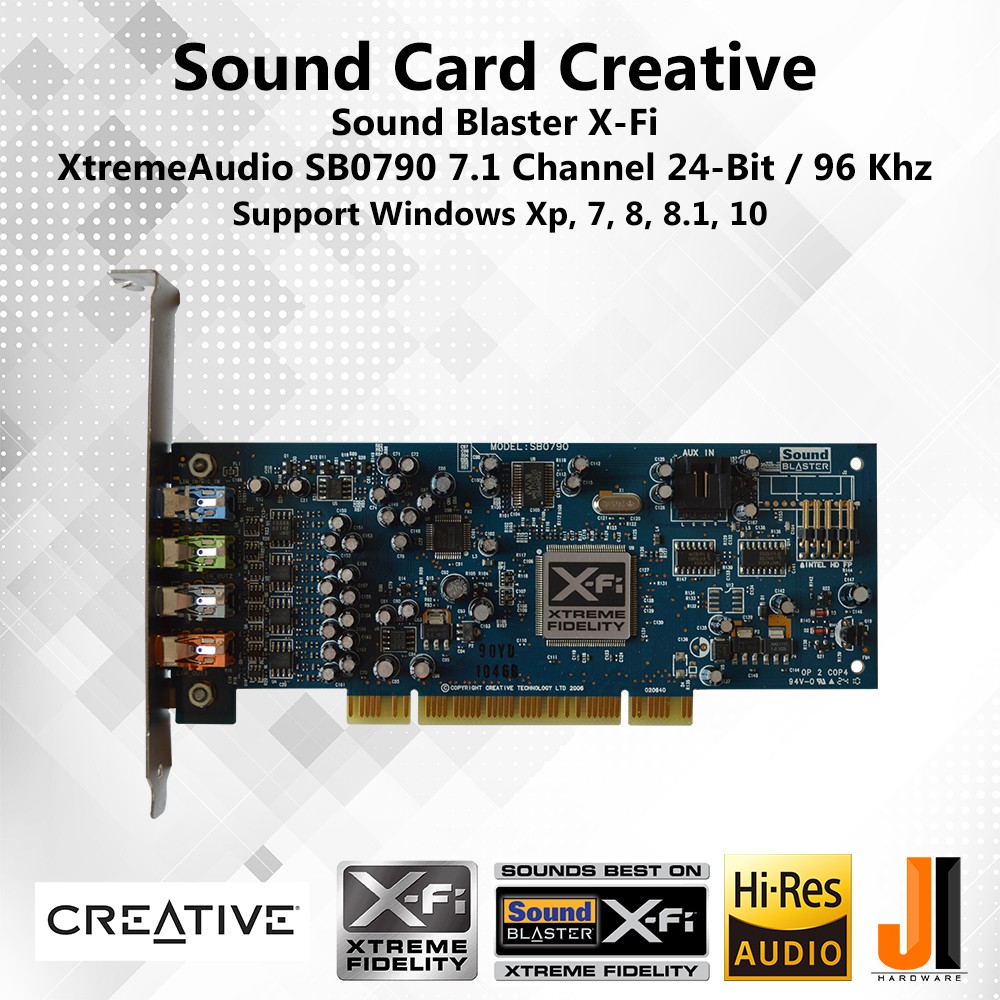 Sound Card Creative Sound Blaster X-Fi XtremeAudio SB0790 7.1 Channel ...