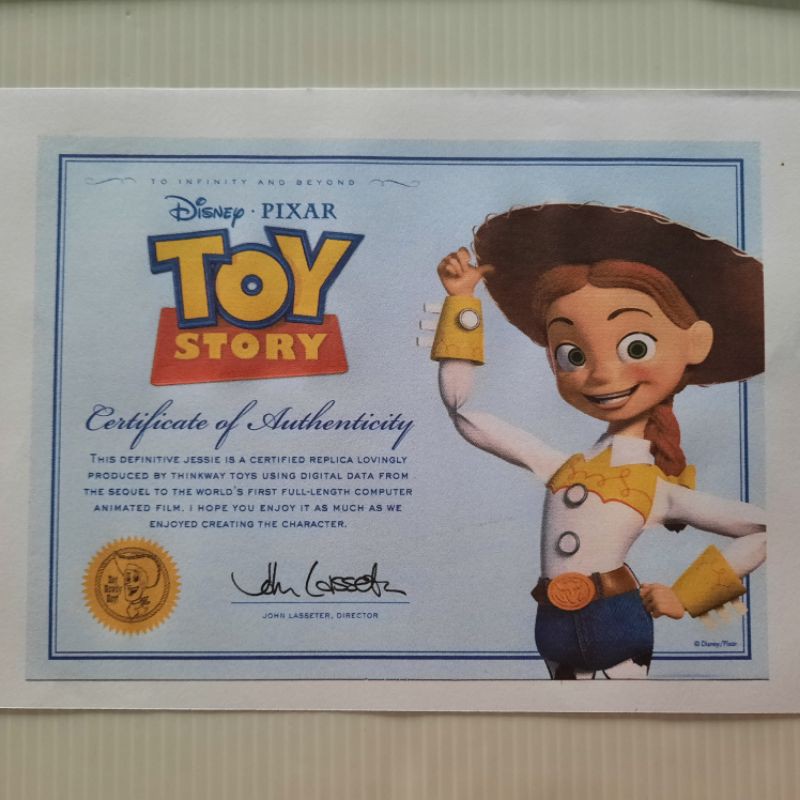 Toy Story Signature Collection Certificate & Buzz Lightyear User Manul !copy! | Shopee Thailand