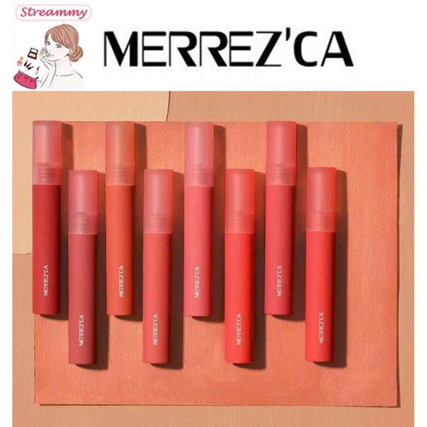 Merrezca Glow Ink Color Lip Tint 5g. ลิปสูตรน้ำที่เป็นหนึ่งเดียวกับผิว ...