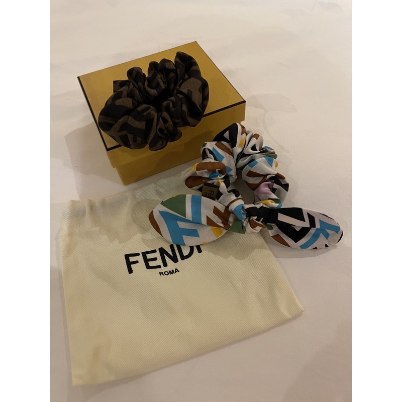ที่มัดผม New Fendi Hair original logo 2 ชิ้น | Shopee Thailand