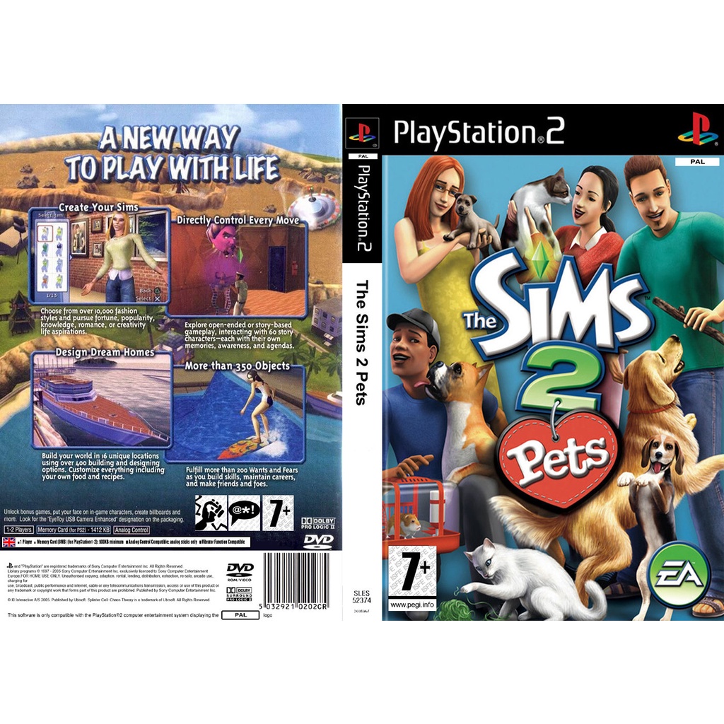 แผ่นเกมส์ PS2 The Sims 2 Pets คุณภาพ ส่งไว (DVD) | Shopee Thailand