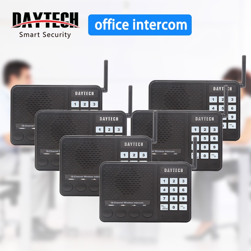Daytech intercom wireless House Intercom Room to Room Intercom 10 Channels Free Call Free ...