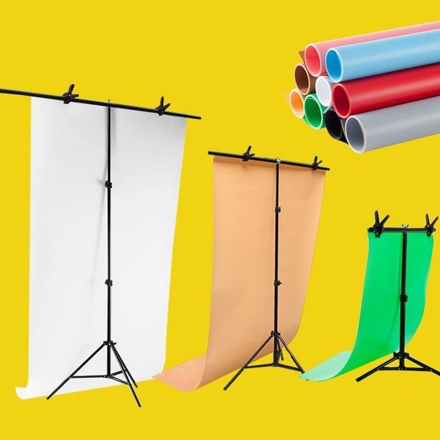 JJ CAMERA ฉากถ่ายภาพ PVC ขนาด 1x2 ม(ราคานี้ไม่รวมขาตั้งฉากค่ะ เลือกได้ ...