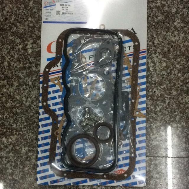 ปะเก็นชุดใหญ่ มาสด้า M1000 M1200 เครื่อง TB แฟมิเลีย mazda ガスケットエンジンスペア ...