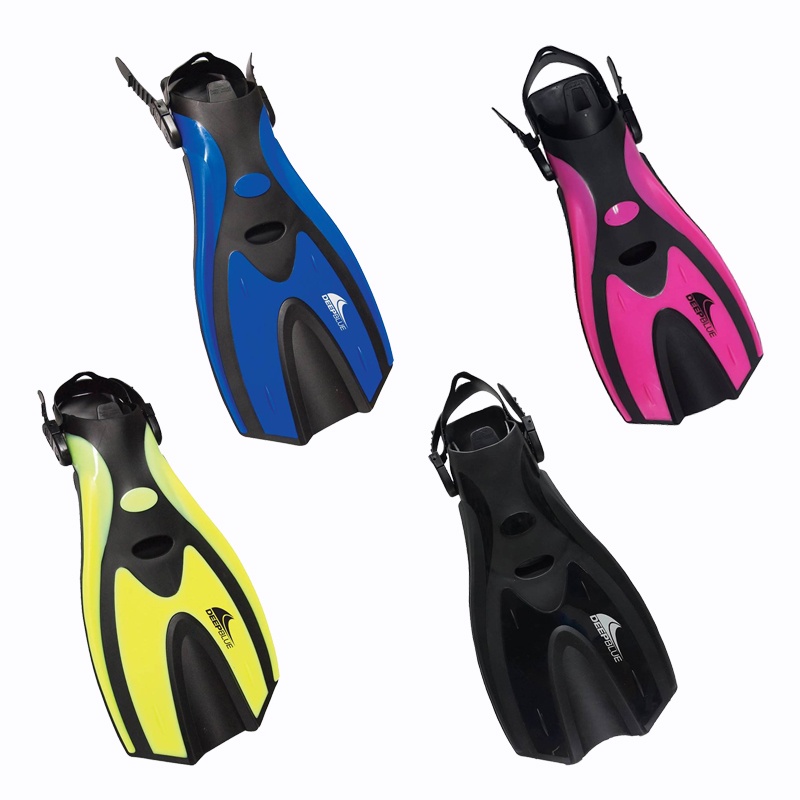 Deep Blue Snorkeling Fin ฟินแบบสั้น | Shopee Thailand