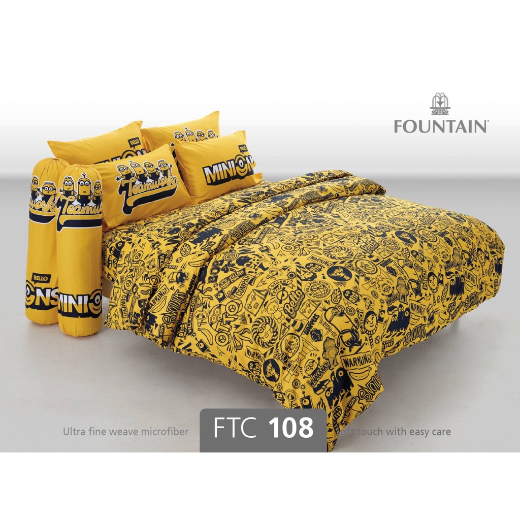 ผ้าปูที่นอน ลายมินเนี่ยน Minions/Fountain V.16 | Shopee Thailand
