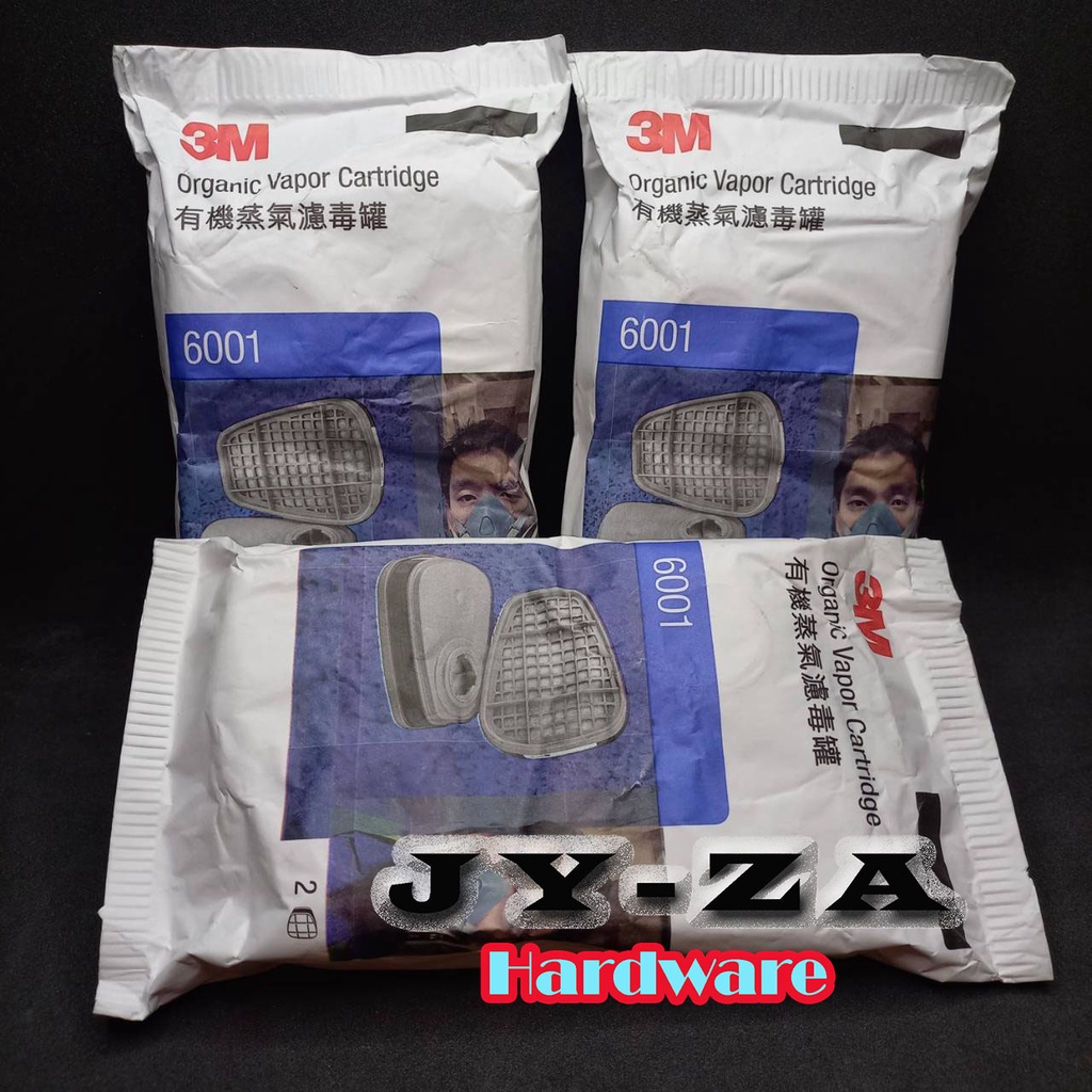 3M 6001 ตลับกรองสารเคมี แก๊ส และไอระเหย (Organic Vapor Cartridge) (ราคาต่อ 1 แพ็ค) | Shopee Thailand