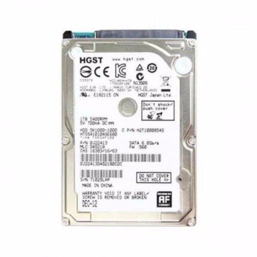 HGST Hard Disk NoteBook 1 TB (NB-SATA-III) 8MB | Shopee Thailand