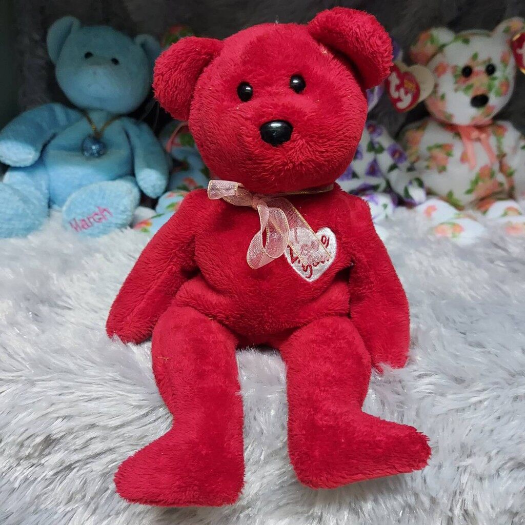 GB 09 - ตุ๊กตาหมี ty ขนาด 8 นิ้ว - Heart Love Kiss (ของเล่น ของสะสม ...
