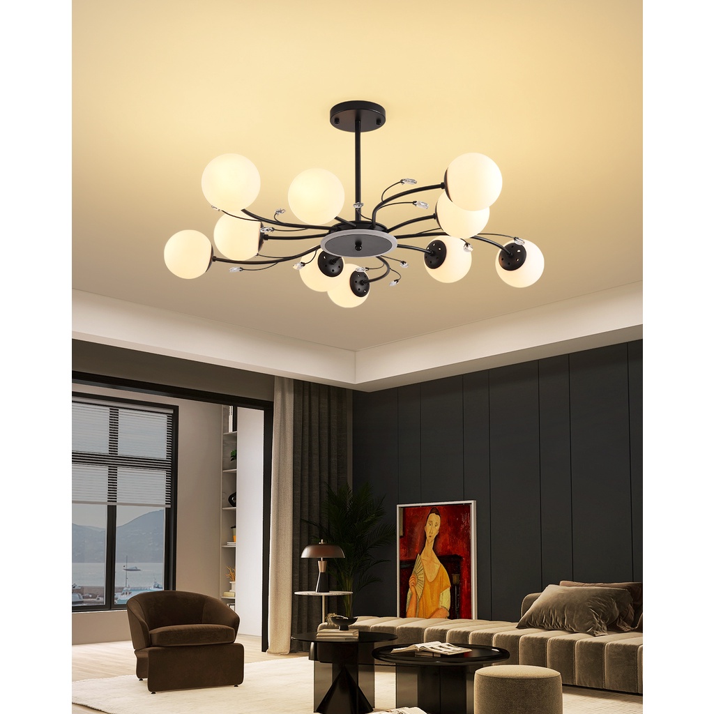 neolight-โคมไฟช่อ รุ่น 1021-5+5-แถมหลอดไฟ LED VINTAGE แสงเหลืองให้ครบ ...
