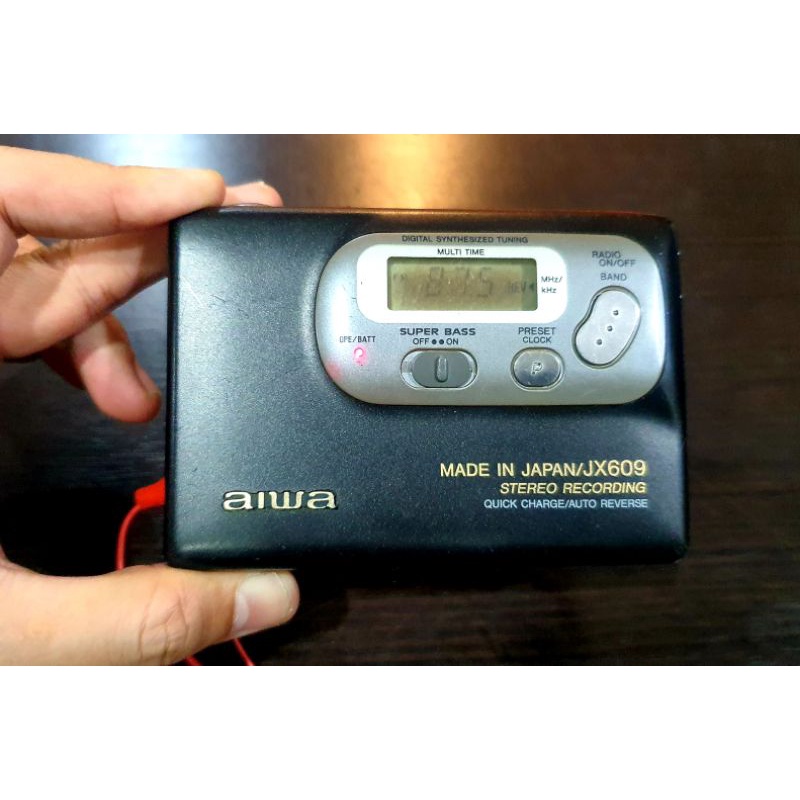 Aiwa JX609 เครื่องเล่นเทป เปิดติด ไม่มีแบต สภาพรวมๆยังสวย อ่านรายละเอียดเพิ่มเติม | Shopee Thailand