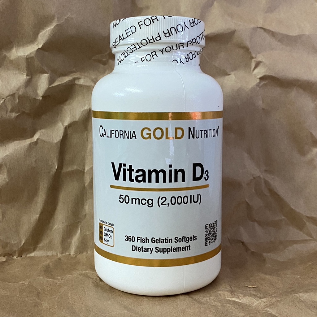 California Gold Nutrition, Vitamin D3, 50 mcg (2,000 IU), Fish Gelatin ...