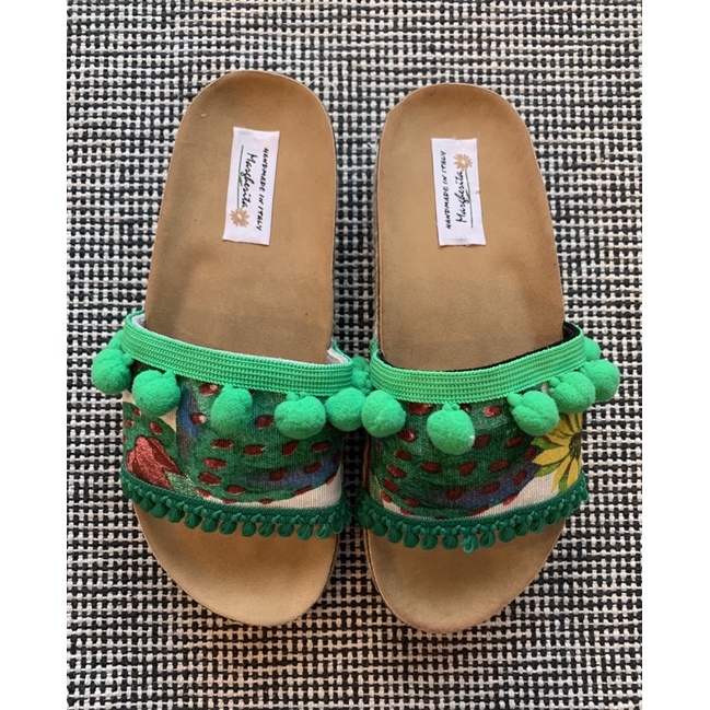 Custus ciabatta Size 37 รองเท้าแตะ ลายต้นกระบองเพชร | Shopee Thailand