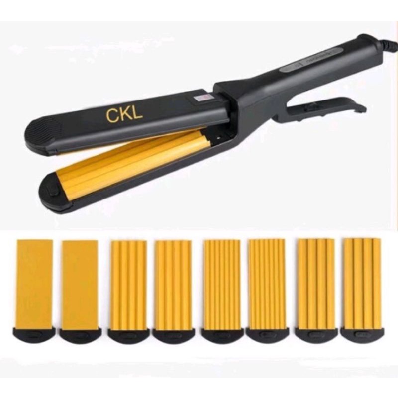 หนีบผม 4in1 CKL- 1044 แบบเปลี่ยนแผ่นได้หนีบตรง ลอน กลาง เล็ก ใหญ่ | Shopee Thailand