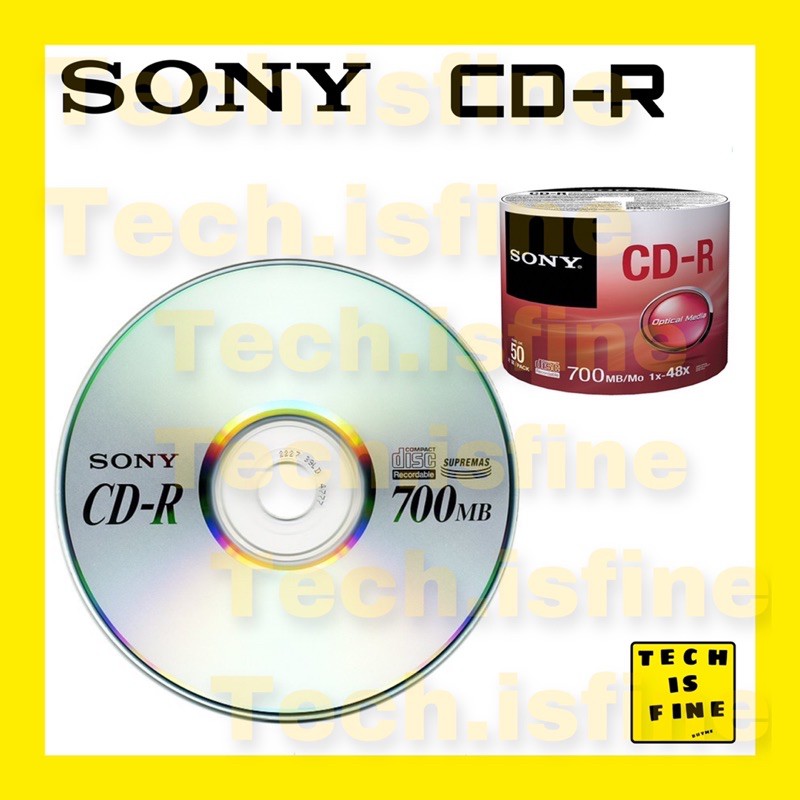 แผ่นซีดี SONY CD-R 700MB 48X 1 PACK (50 Disc) | Shopee Thailand