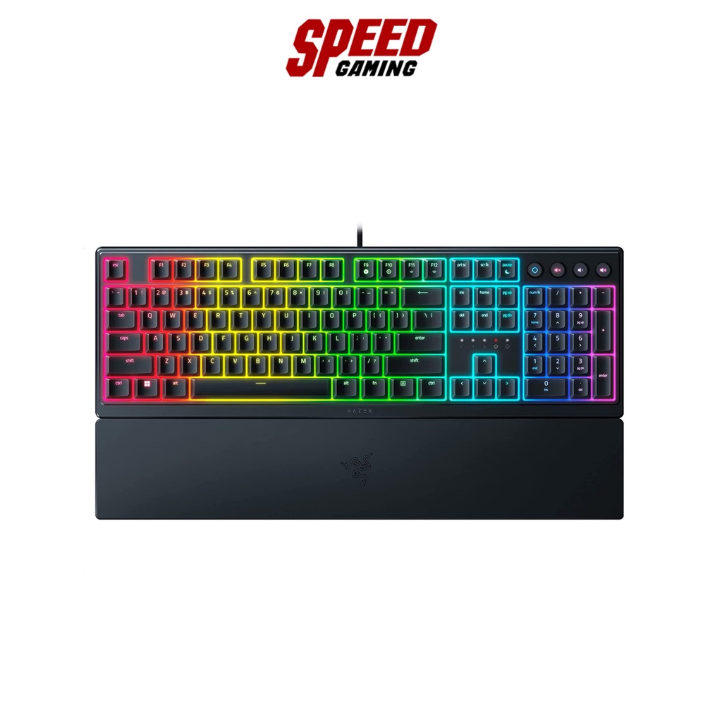 RAZER GAMING KEYBOARD ORNATA V3 BLACK MECHA MEMBRANE RGB ABS KEYCAPS ...