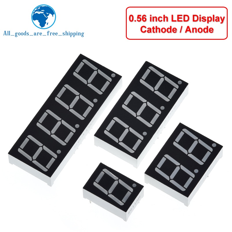10pcs 056 นิ้วจอแสดงผล Led 7 Segment 1 บิต2 บิต3 บิต4 บิตหลักหลอดสี 