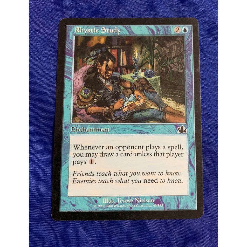 🃏🃏 MTG : Prophecy: Rhystic Study 🔥English🔥 🃏🃏 | Shopee Thailand