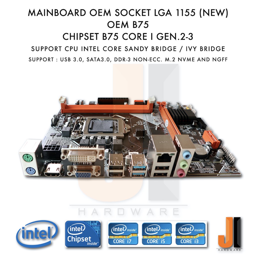 Mainboard OEM B75 LGA1155 (ของใหม่มือหนึ่ง) | Shopee Thailand