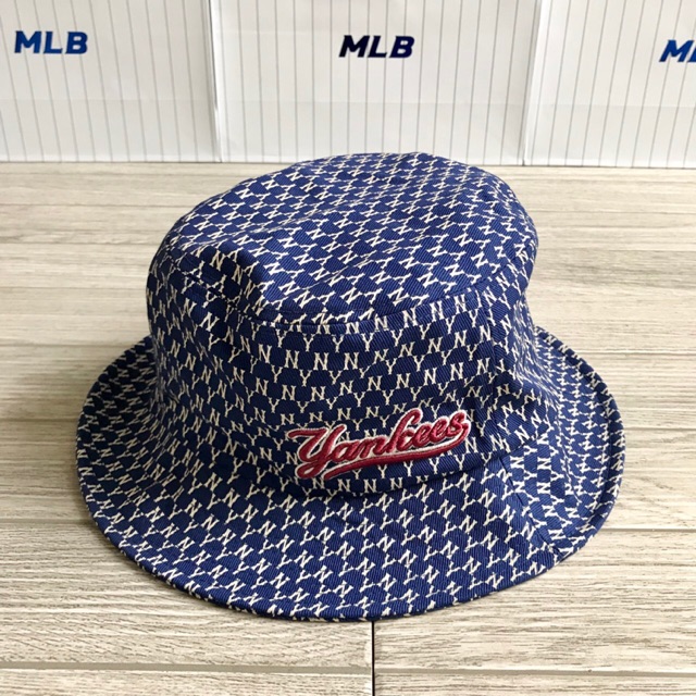 หมวก MLB Bucket Hat monogram ปัก Yankees | Shopee Thailand