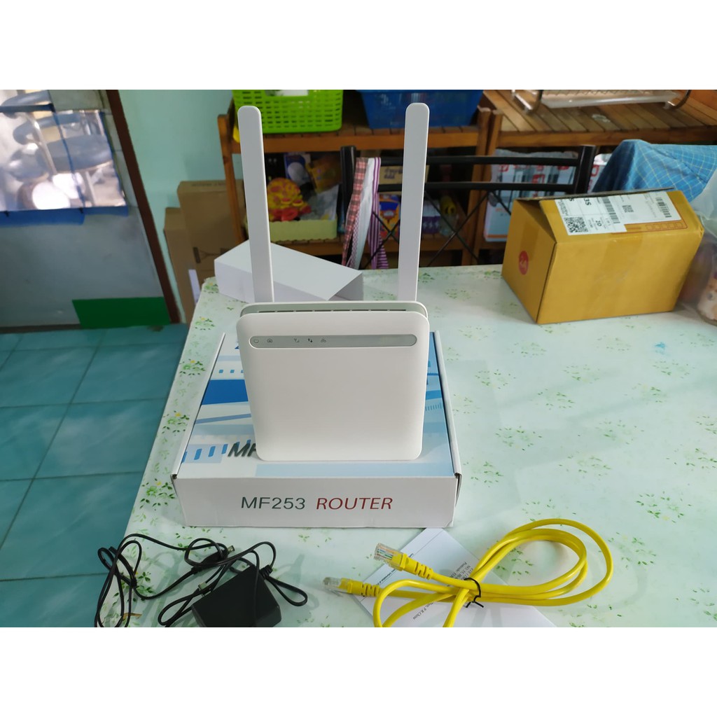 4G router SIM wifi ZTE MF283 4G LTE Wireless Router มีเสา 2 อัน ...