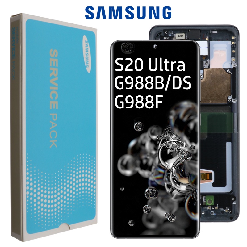 6.9" New Original AMOLED For Samsung Galaxy S20 Ultra Lcd Display Touch Screen Digitizer For ...