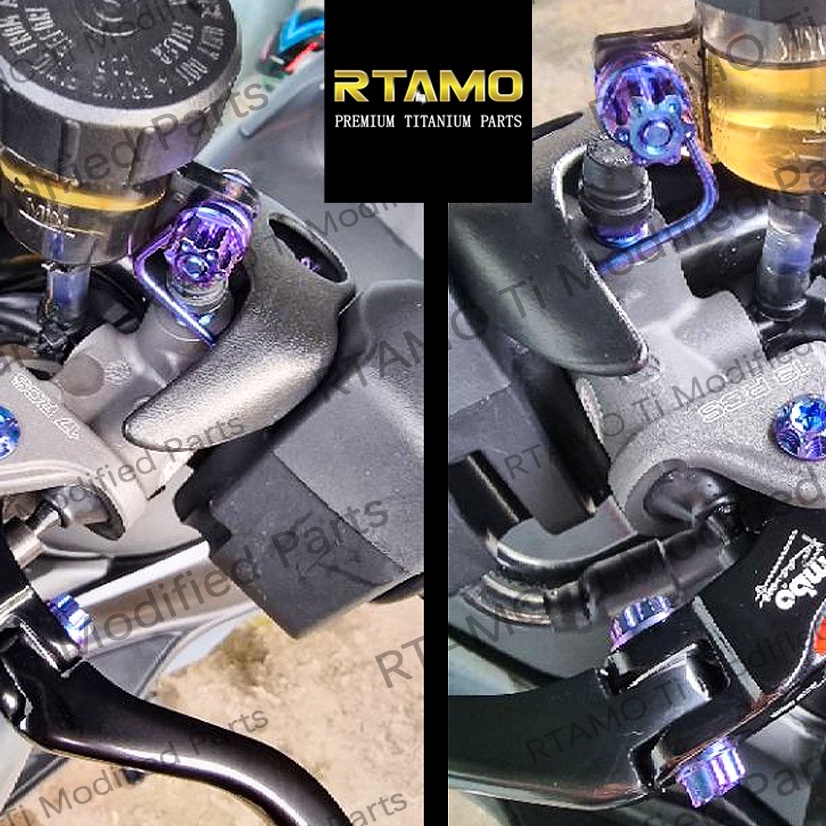 RTAMO ตัวยึดไทเทเนียมอัลลอย Brembo ROSSI RCB Adelin 100% *คู่ ...