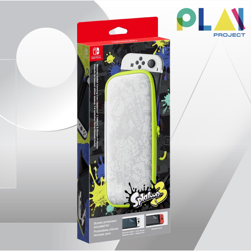 กระเป๋า Carrying Case & Screen Protector Splatoon 3 for Nintendo Switch ...