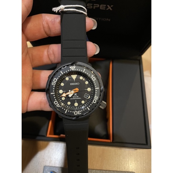 SEIKO Prospex Tuna Solar Black Series Limited Edition รุ่น SNE577P ...