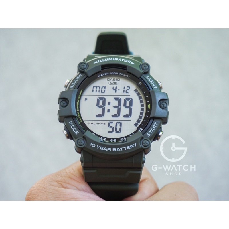 Casio Standard [สีเขียว] AE-1500WHX-3A, AE-1500WHX-3, AE-1500WHX, AE-1500WH-8BV, AE-1500WH-8B ...