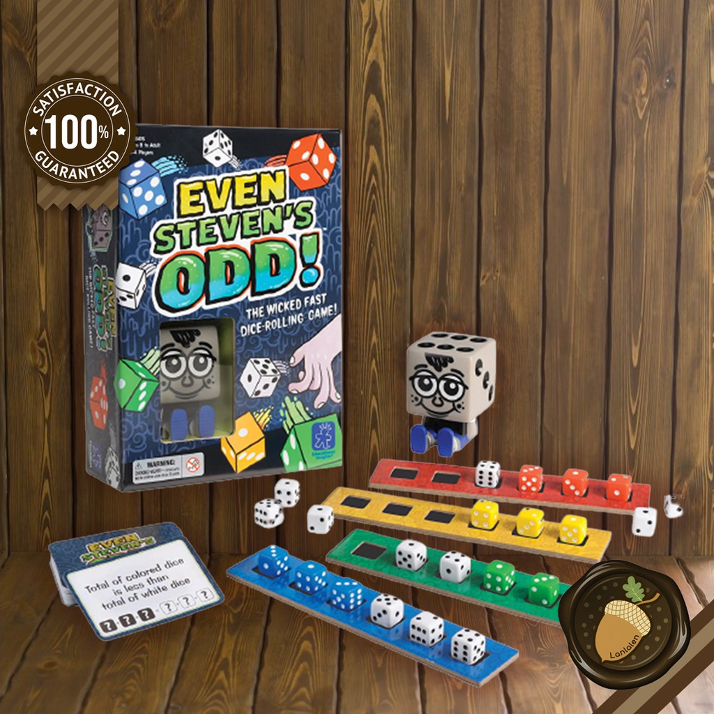 Even Steven"s Odd บอร์ดเกมแท้ คู่มือภาษาอังกฤษ | Shopee Thailand